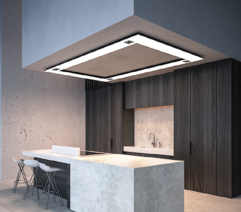 FOLIO Frame rectangular ceiling + spot - Illuminations Lighting